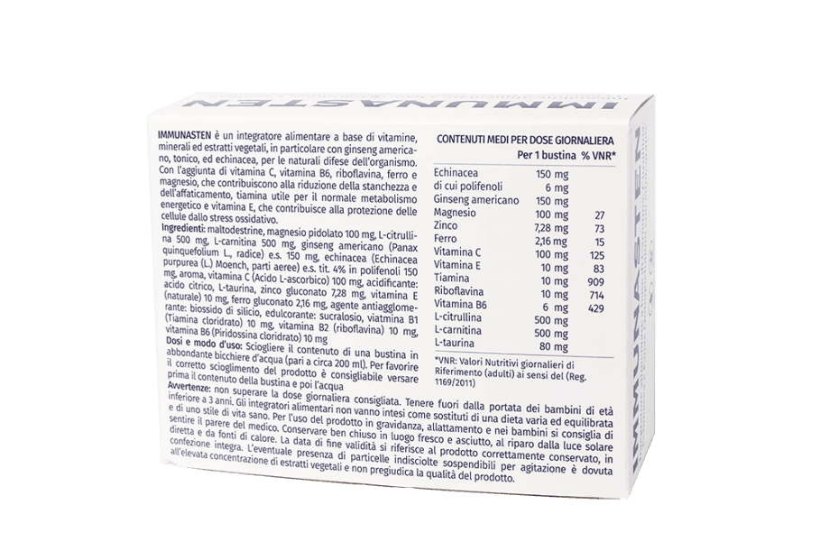 Immunasten - Integratore per Stanchezza e Difese Immunitarie | PGPharma.it